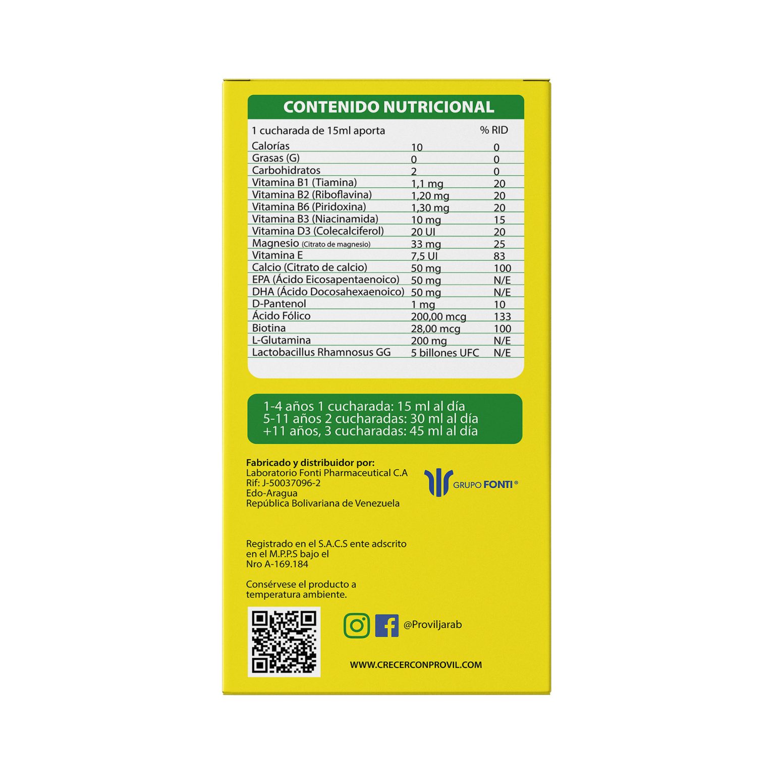 Provil – Jarabe pediátrico 240ml - By Naturlifes